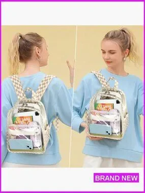 Bags | Clear Mini Backpack Stadium Approved Transparent See Through Bag ...